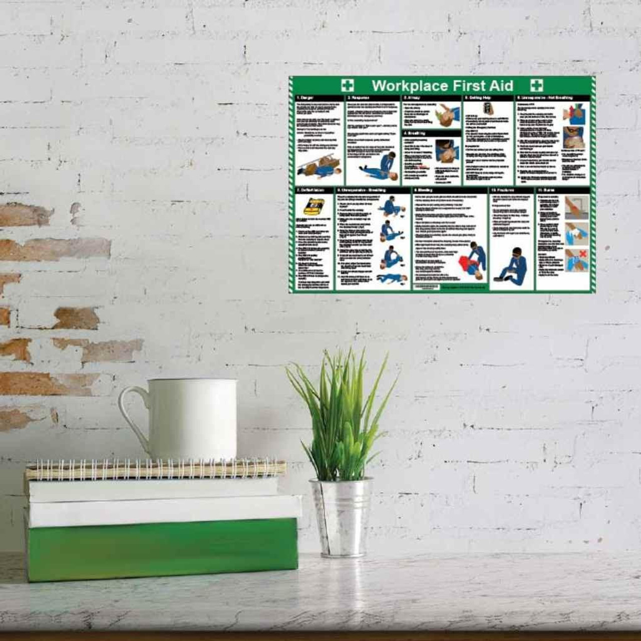 Workplace First Aid Poster A2 Landscape