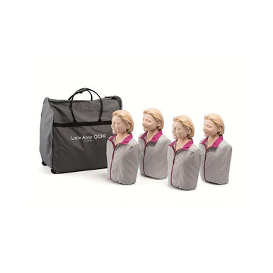 Little Anne Training Manikin Light Skin with QCPR Quad Four Pack Laerdal
