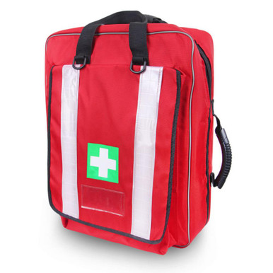 Large Medical Backpack Emergency Bag Red with Multiple Internal Pouches