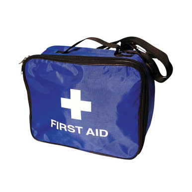 First Aid Medical Grab Bag Blue With Shoulder Strap