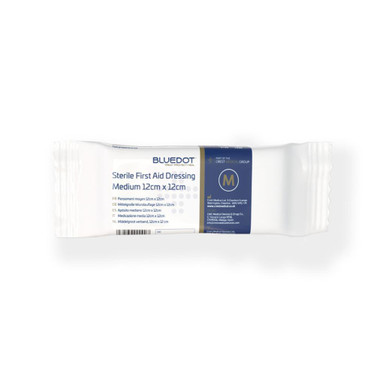 Bulk Pack of 200 Medium Dressing with Bandage Sterile HSE 12 x 12cm ...