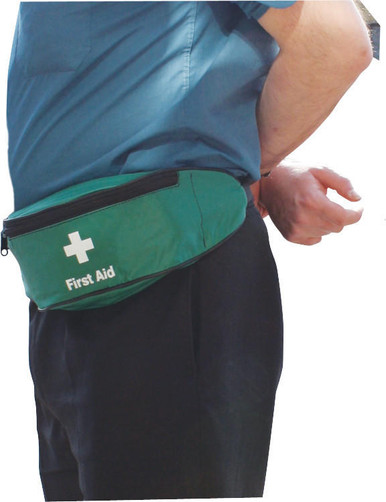 First Aid Bum Bag Green Supplied Empty