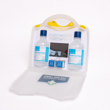 Premium Eye Wash Kit With 2x500ml Bottles and Mirror
