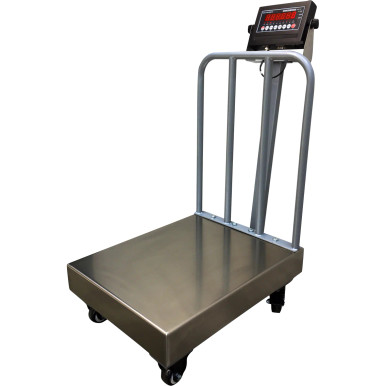 PS-915-BW Bench Scale with Wheels & Backrail | Prime Scales