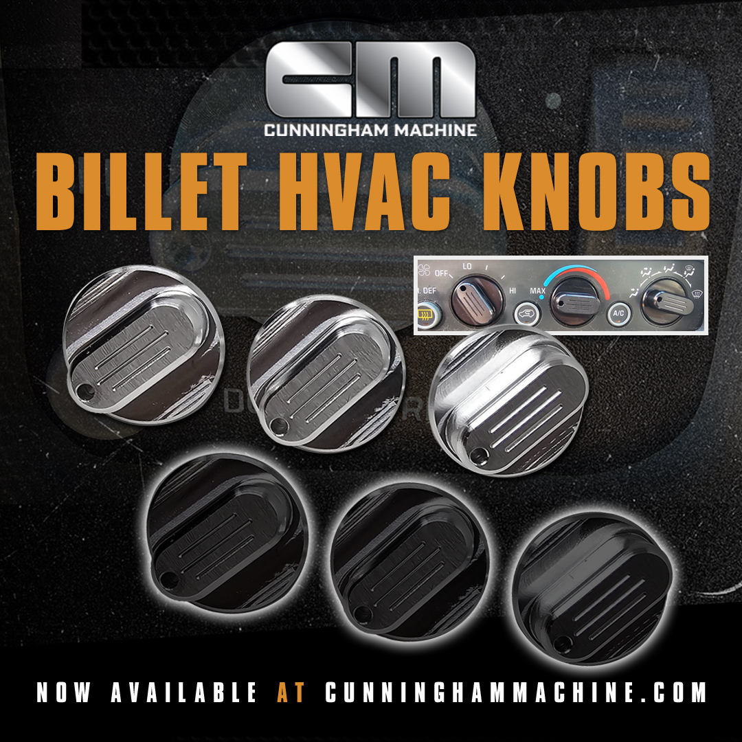 95-99 GM Truck Billet HVAC Knobs
