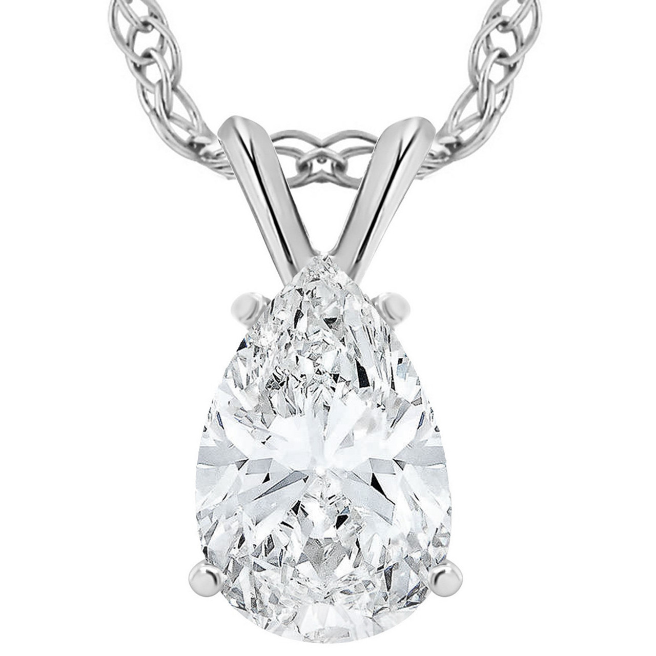Moissanite pendant white gold store