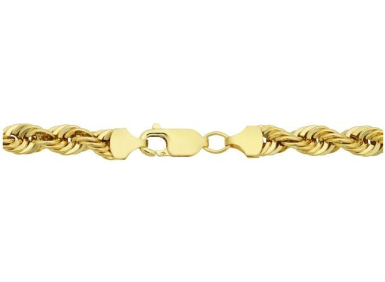Pompeii3 Men s 14K Yellow Gold Filled 6 mm Rope Chain Necklace