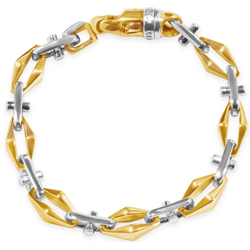 Men's Link 14k Gold (48gram) or Platinum (77gram) 7-8.5mm Bracelet 9"