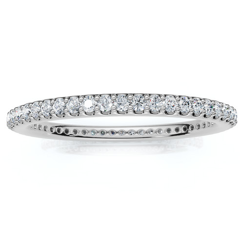 1/3Ct Diamond Eternity Ring Stackable Wedding Band Gold Lab Grown