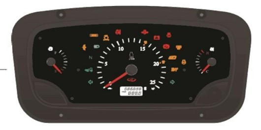 INSTRUMENT CLUSTER PANEL FOR 7095, 8090, & 8100 CAB VERSION MAHINDRA ...