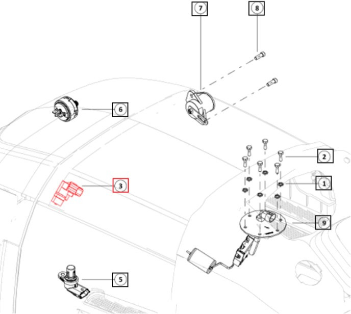 PICK-UP SENSOR FOR 1100 & 2100 SERIES (007706883K91)