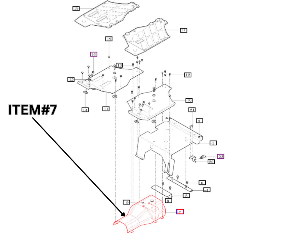 PANEL, Ctr/Floor (11106401400GB)
