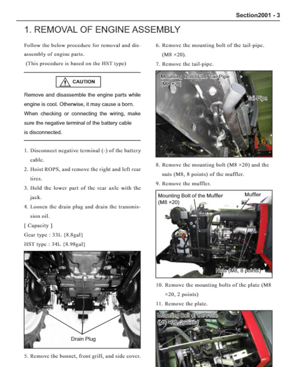 Digital Service Manual For Mahindra 1626 S And Hst Models Digital