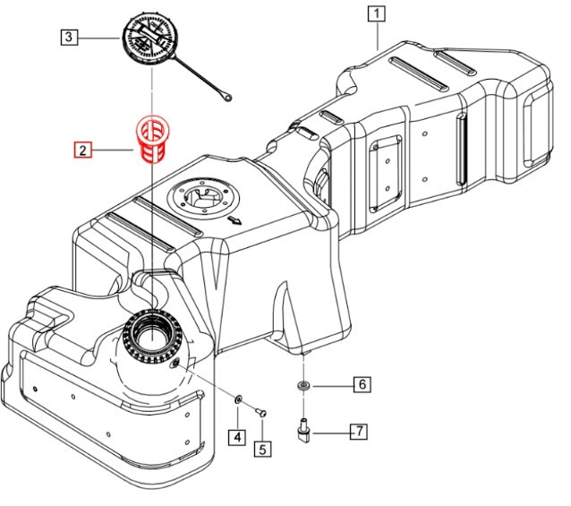 Mahindra Fuel Tank Suction Strainer Filter 007643241D1 6065 6075 7085 ...