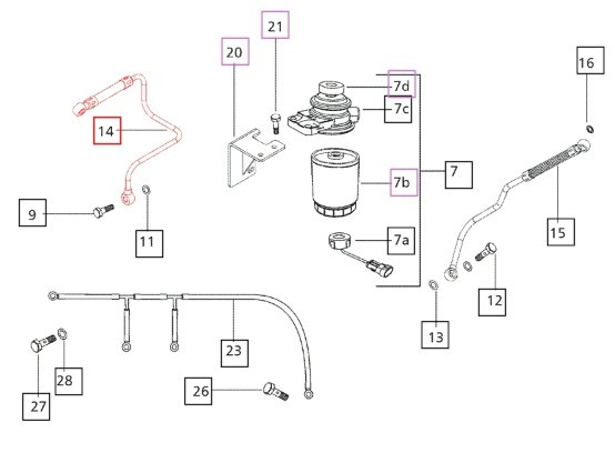 Mahindra Fuel Line (Filter to Injection Pump) 006010428C92 – 4530 Tier ...