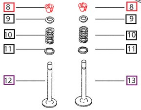 VALVE SPRING RETAINING LOCK FOR MAHINDRA TRACTOR (005557681R1)