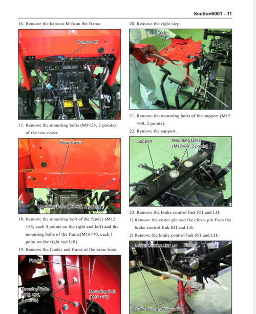 Digital Service Manual For Mahindra 1626 S And Hst Models Digital