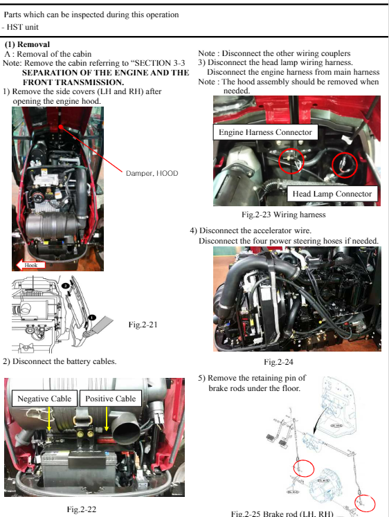DIGITAL SERVICE AND OPERATOR'S MANUAL FOR 2638 HST OPEN AND CAB VERSION ...