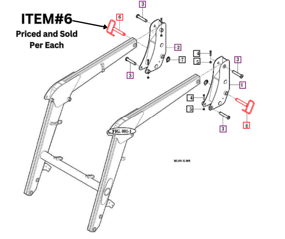 PIN COMP , HANDLE (81102003300)