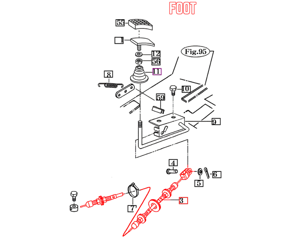 Mahindra Foot Accelerator Cable Assembly 16001162101 For 4510 Cabin T2 ...