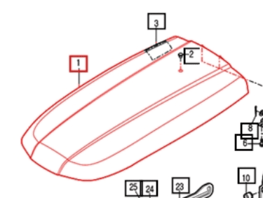 Mahindra Hood 16506201004MR For 2655 2665 Tractors