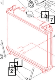 Mahindra Radiator Assembly - 10460413000 - for Max24, Max26 & Max28