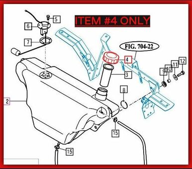 Mahindra Fuel Tank Cap Assembly 36523102201 For 10, 2500, 2600, eMax ...