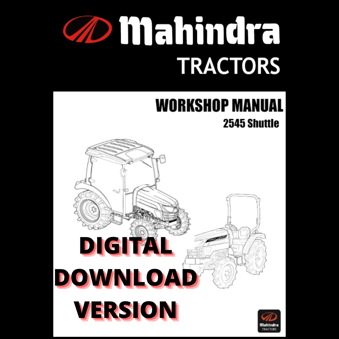 Mahindra 2545 Shuttle (Open & Cab) Digital Chassis Manual Download