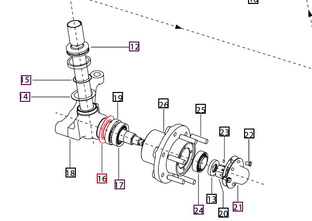 Mahindra Front Axle Mud Cap Hub 007607700C1 – Fits 6000 Series 6065 2WD ...