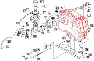 Mahindra Fuel Tank 19560103000 15/16/1500/1600 Series 2815/3215/3016 ...