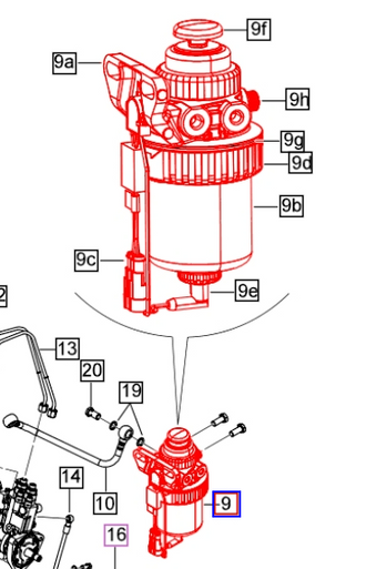 Mahindra Engine Fuel Filter Assembly 006037766V01 – 5100 Series 5145 ...