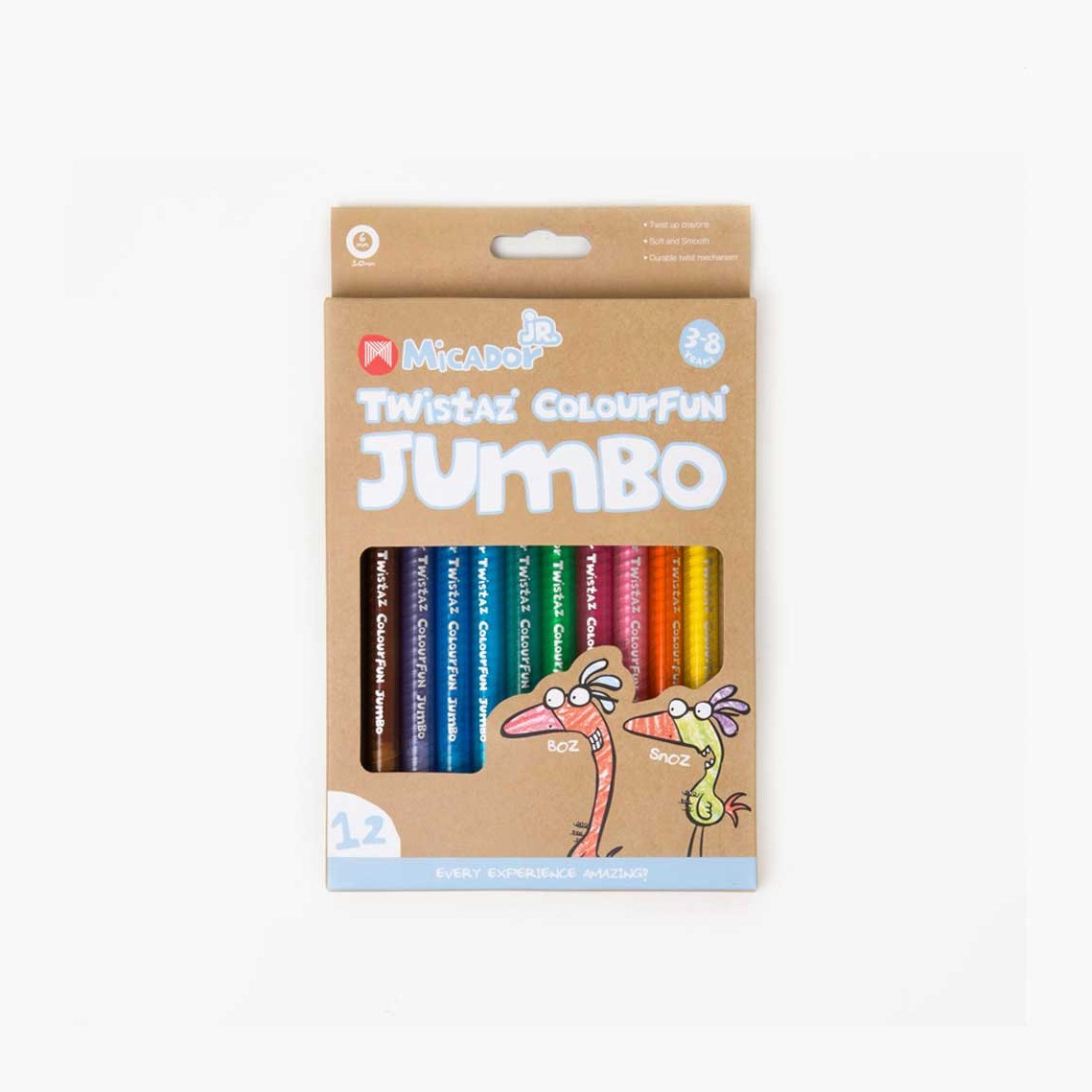 Micador Twistaz ColourFun Jumbo Crayons