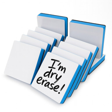 4 x 4 Dry Erase Eraser Board Buddies - 12 Pack - Flipside Products