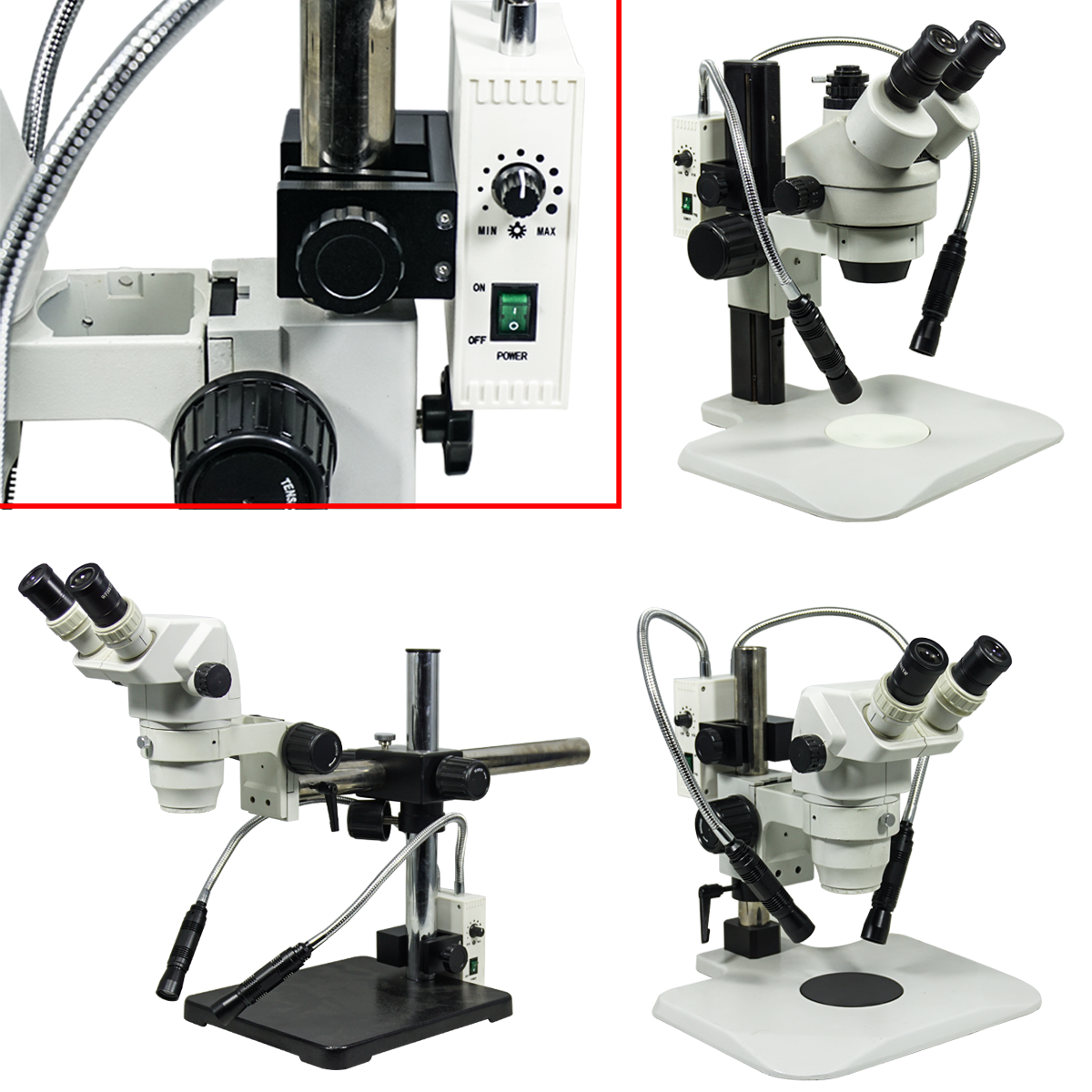 1.5m 10Wx2 DC 12V LED Light 20W LED Gooseneck Dual Pipe Light ...