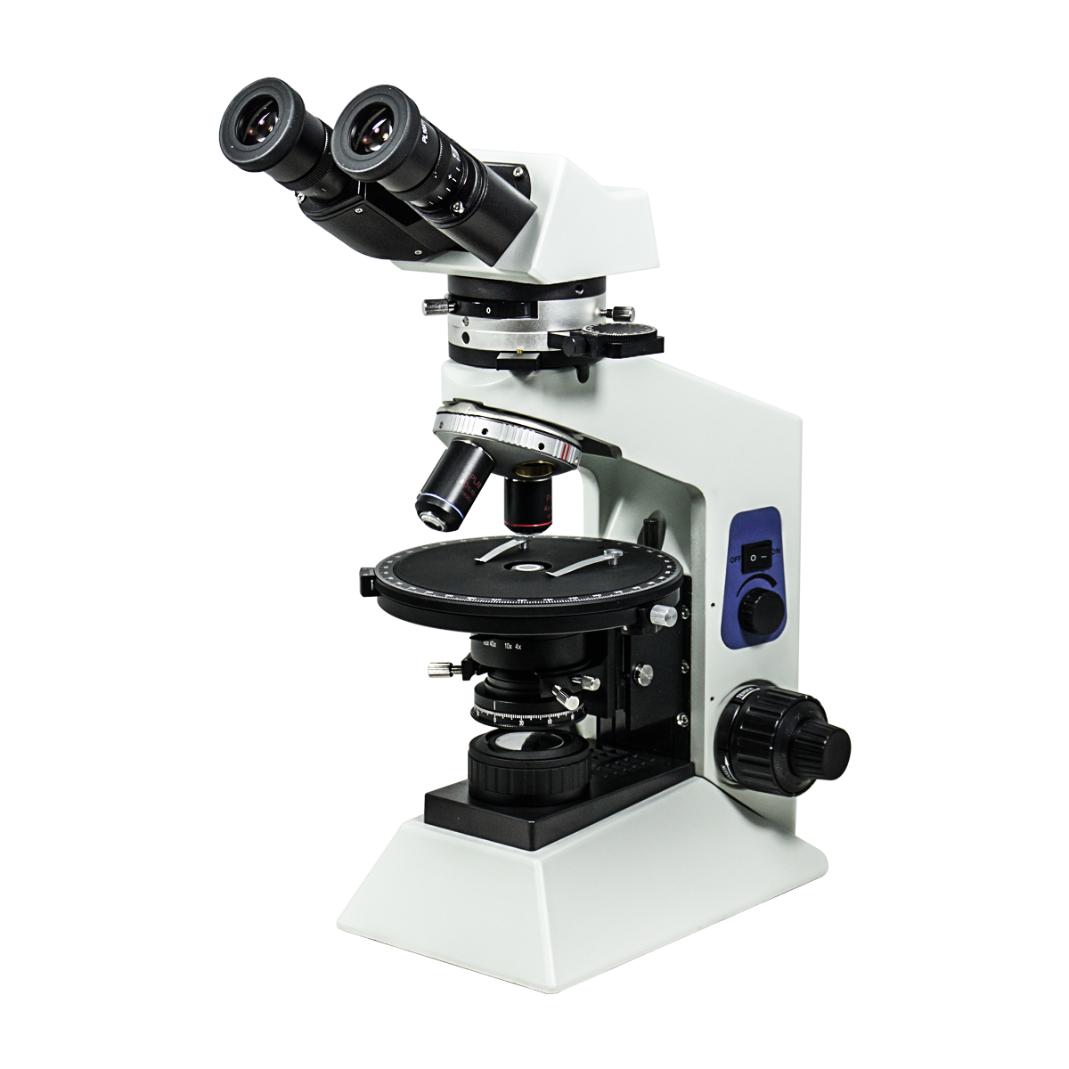 40-400X LED Coaxial Transmitted Light Binocular Polarizing Microscope ...