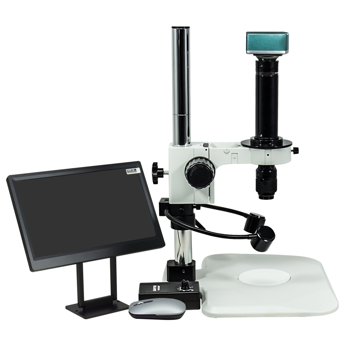 0.7-4.5X 2.0 Megapixels CMOS LED Light Post Stand Video Zoom Microscope ...