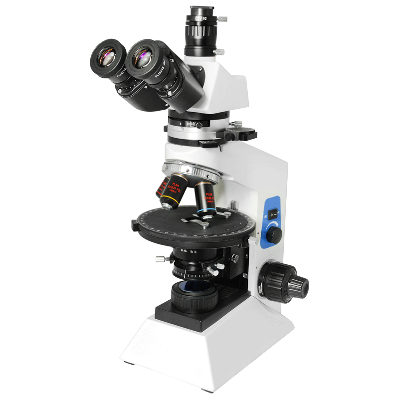 40-400X LED Coaxial Transmitted Light Trinocular Polarizing Microscope ...