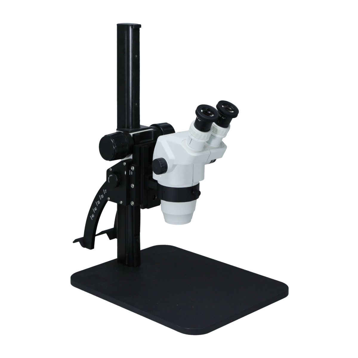6.7-45X Curved Arm Stand Binocular Zoom Stereo Microscope SZ02020122 ...