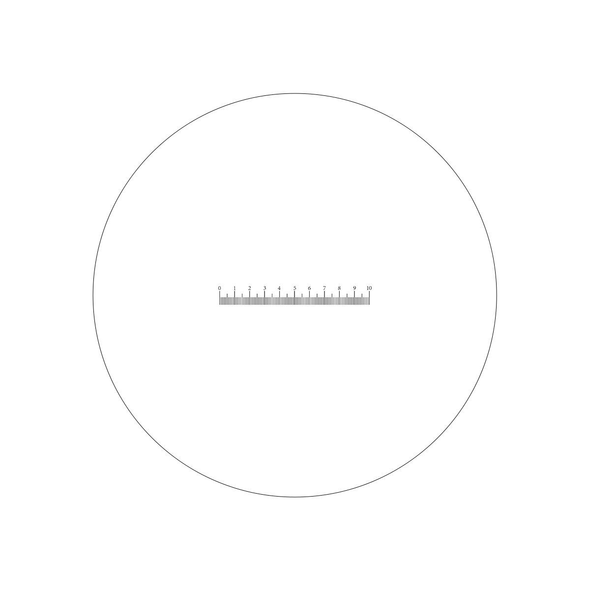 10mm/100 Div Single Line Reticle ( Dia. 27mm) RT20101194 | Boli Optics ...