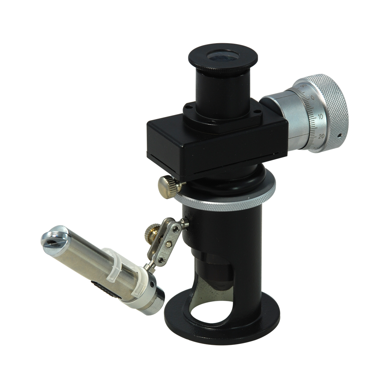 30X LED Portable Shop Field Inspection Measuring Microscope + Pen Light and Reticle Eyepiece ...