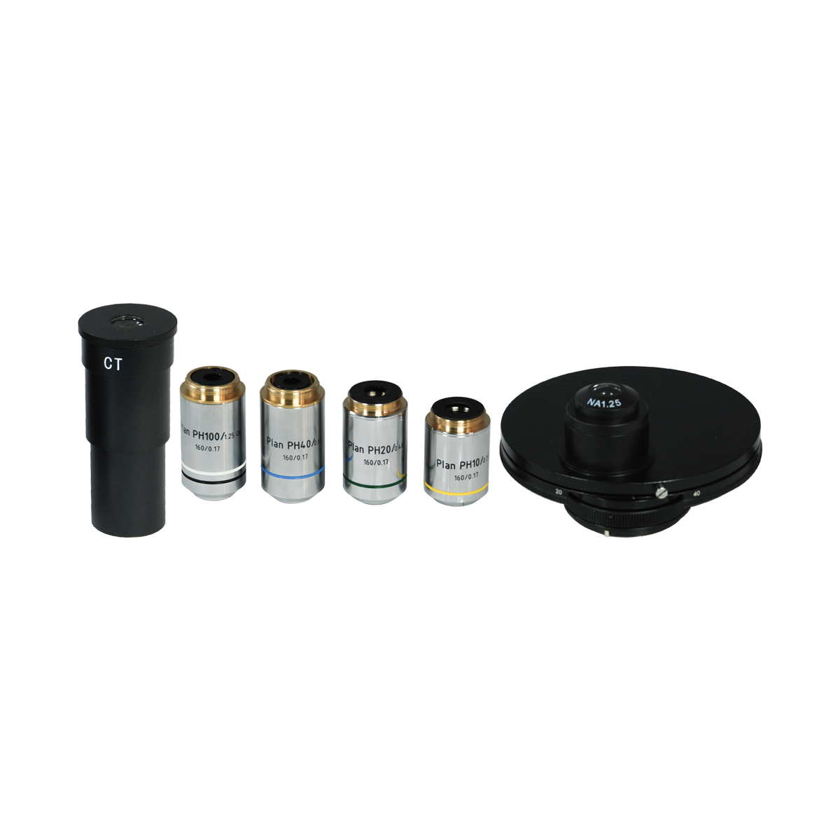 Microscope Phase Contrast Kit (10X 20X 40X 100X Plan Achromatic Phase ...