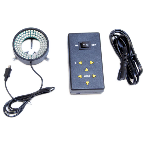 96 LED Microscope Ring Light with Four-Zone Quadrant Control 50mm 4W ...