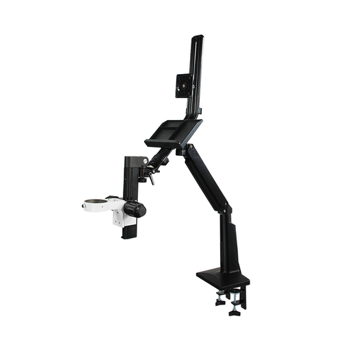 Pneumatic Articulating Arm Clamp Stand for Stereo Microscopes, 76mm ...