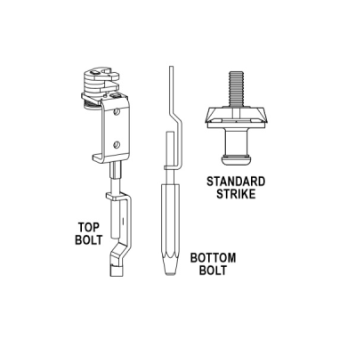 Adams Rite 8600 Life-Safety Narrow Stile Concealed Vertical Rod Exit ...