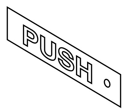 Falcon Push Label for 1490, 1590 Series - CookandBoardman.com