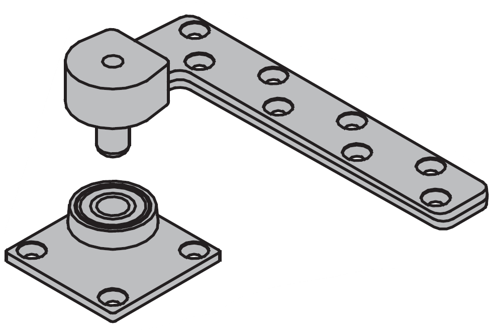 Ives 7230F, 3/4" Offset Bottom Pivot Only - CookandBoardman.com