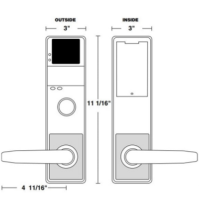Alarm Lock Trilogy DL3500 Electronic Keyless Access Mortise Lockset ...