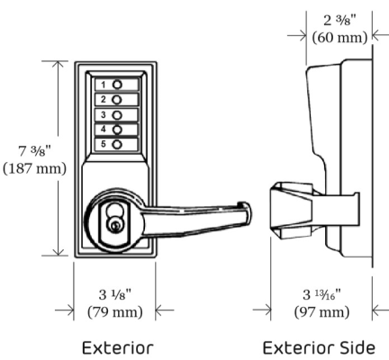 Simplex L1000 Cylindrical Lock - CookandBoardman.com