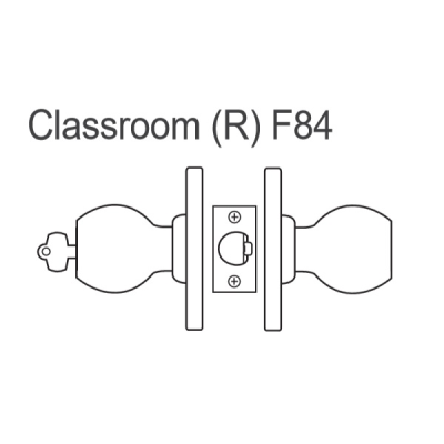 BEST 9K Series Heavy Duty Cylindrical Lock, Classroom (F84) Function ...
