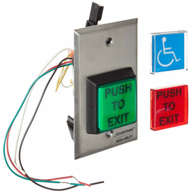 Securitron EEB Emergency Exit Button, Satin Stainless Steel ...